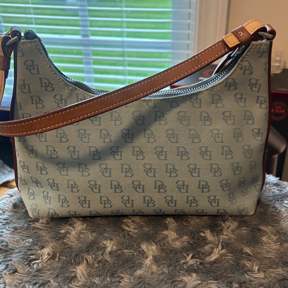Dooney & Bourke Blue Denim Monogram Shoulder - Gem